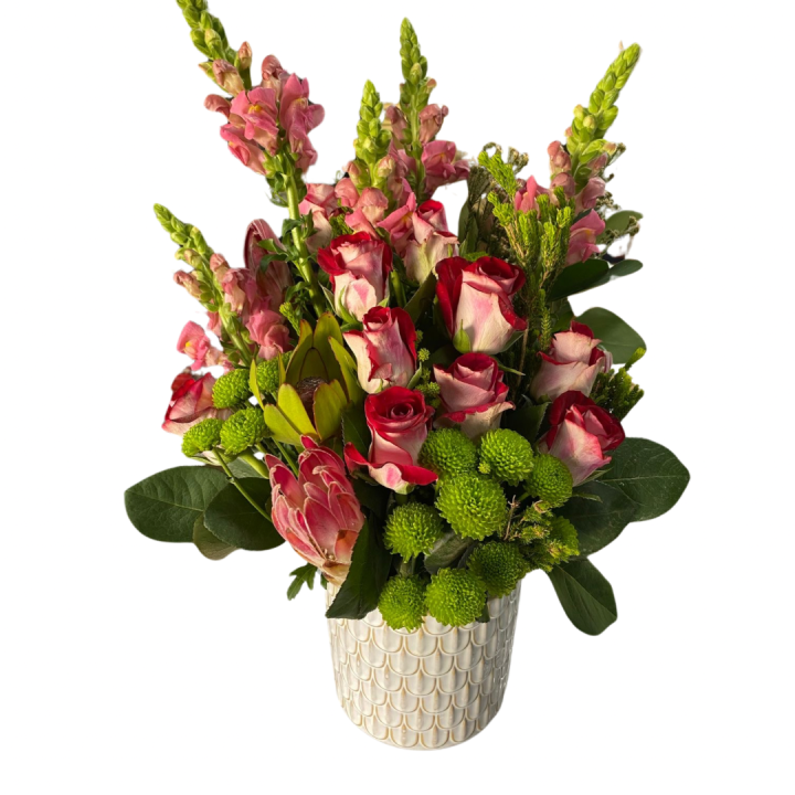 Elegant Roses and Snapdragon Arrangement (Only in KBY) – The Urban